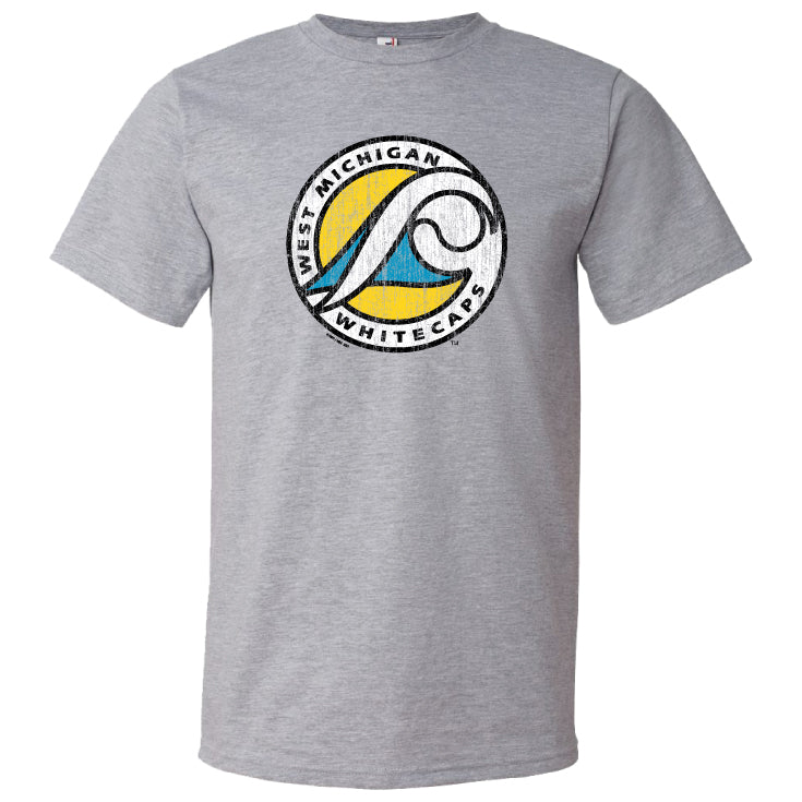 West Michigan Whitecaps Throwback Circle Logo Tee – West Michigan ...
