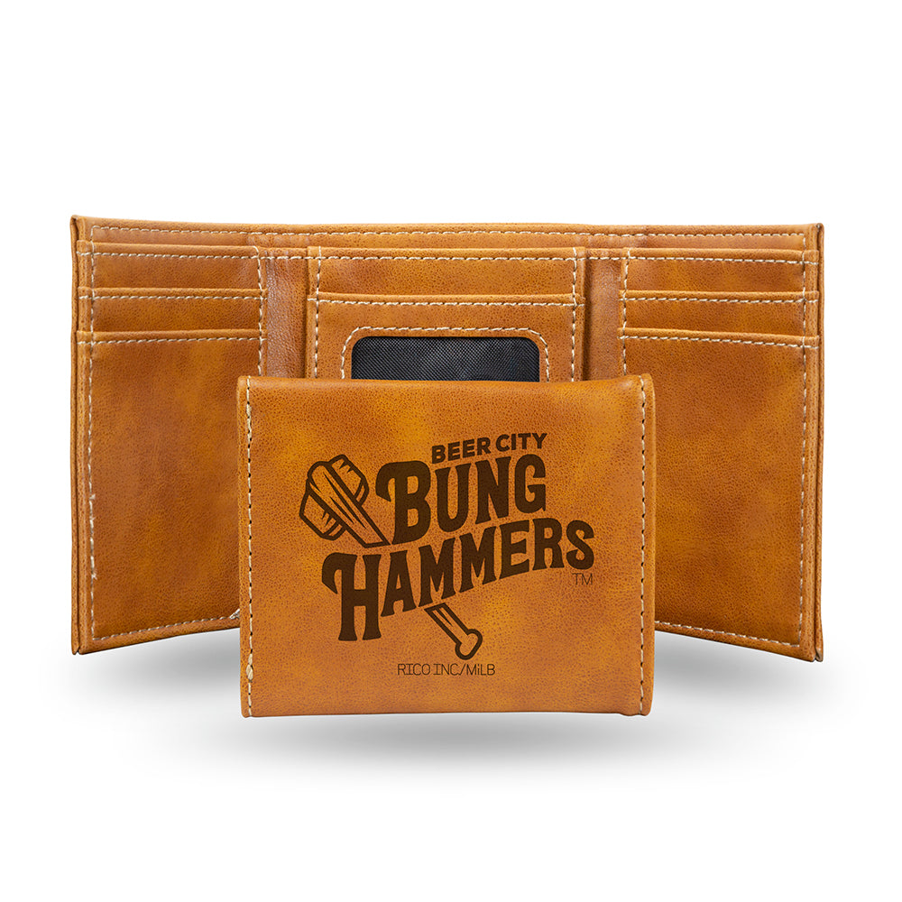 Beer City Bung Hammers Laser Engraved Trifold Wallet - SPECIAL ORDER ...